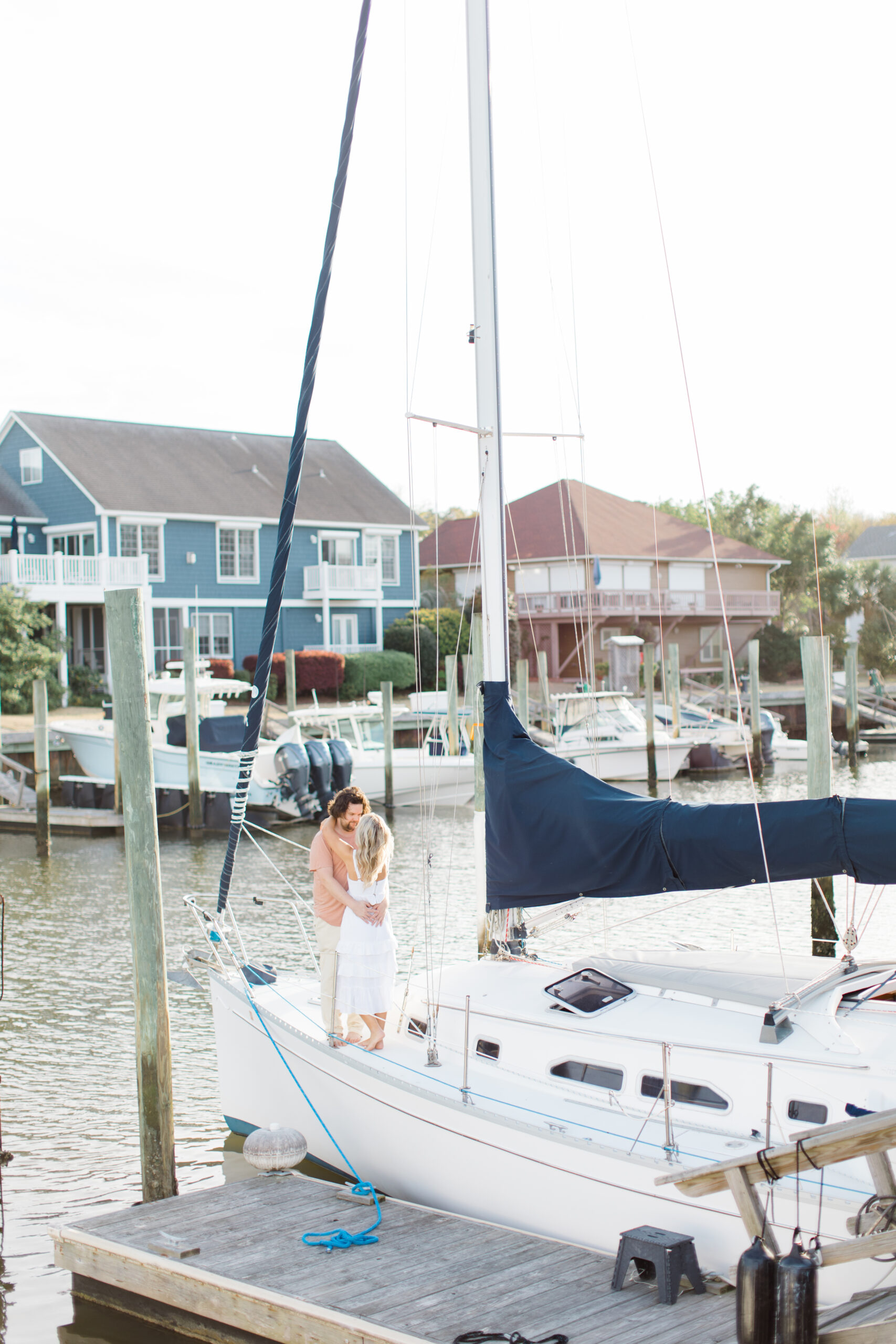 Sailboat Engagement Photos on the Coast ...